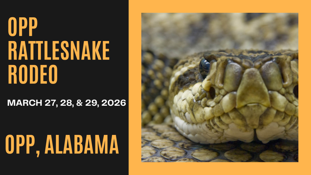 Opp Rattlesnake Rodeo – Come join the fun at the Opp Rattlesnake Rodeo